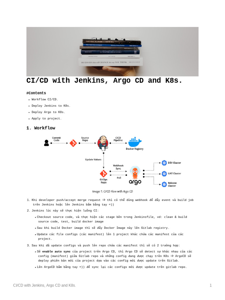 CICD With Jenkins Argo CD and K8s. | PDF