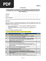 Operation Listo Checklist Form 3 | PDF | Emergency Evacuation ...