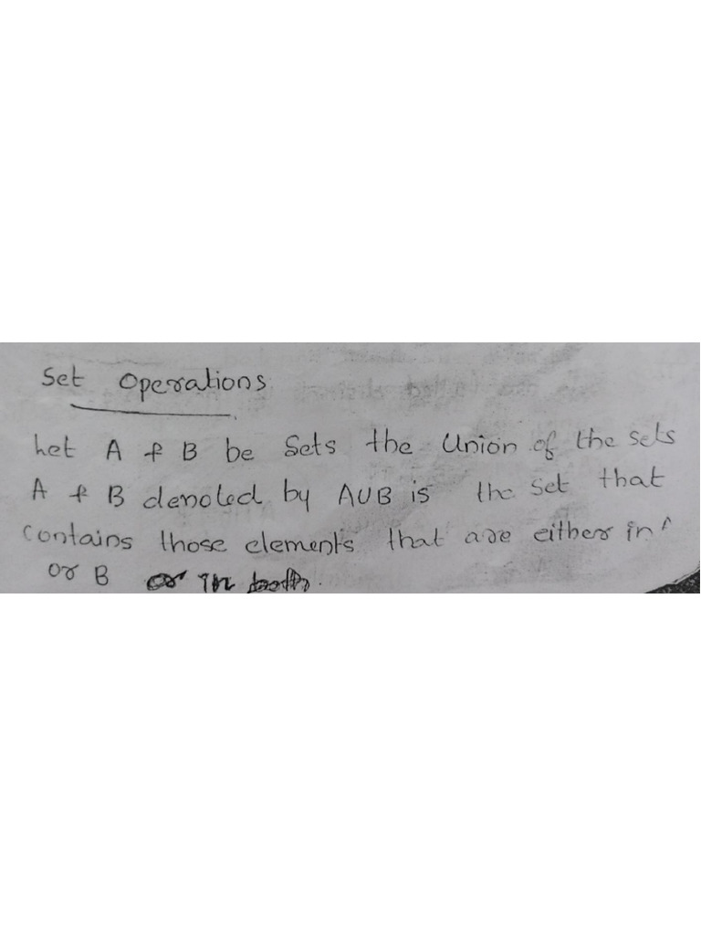 Set Operations | PDF