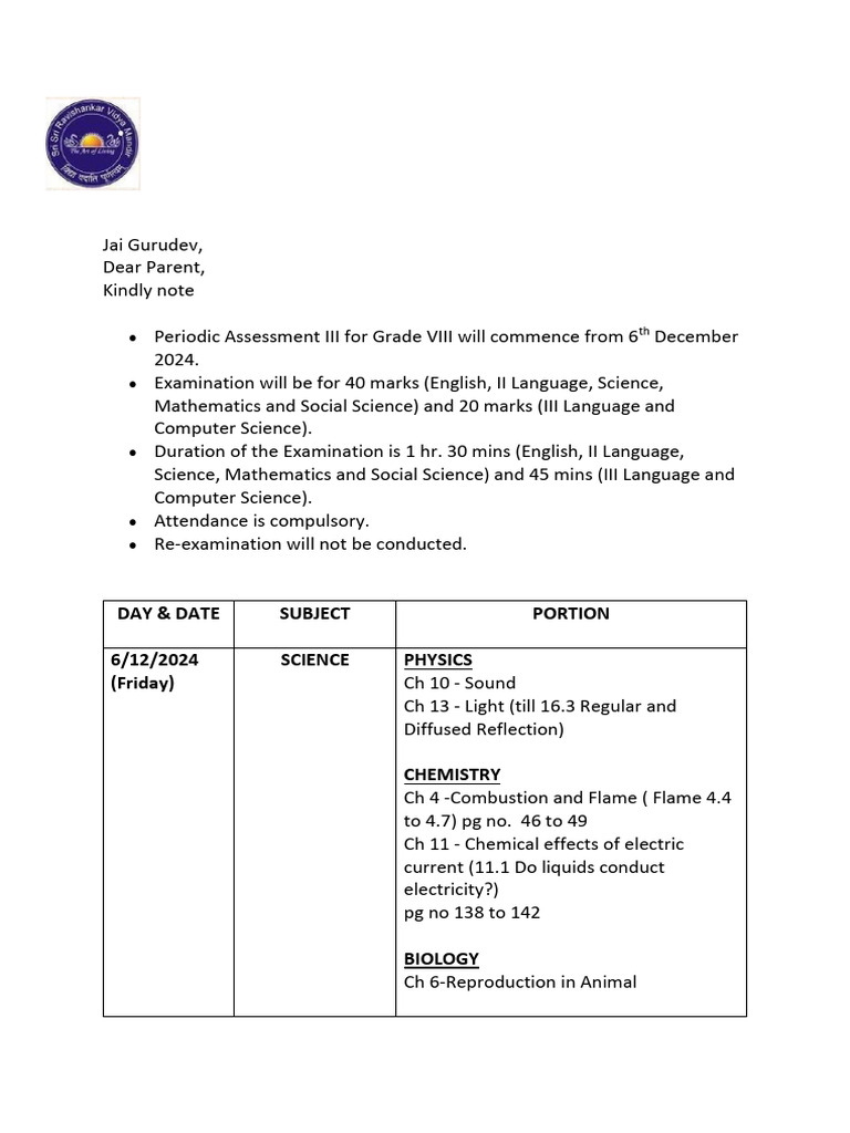 5609 G8 Pa3 TT & Portion (2024-25) | PDF | Linguistics