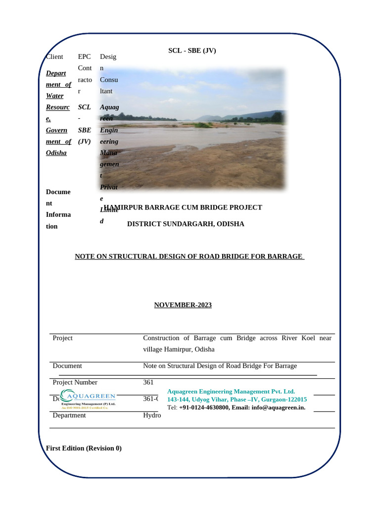 Structural Design of Hamirpur Bridge | PDF | Bridge | Beam (Structure)