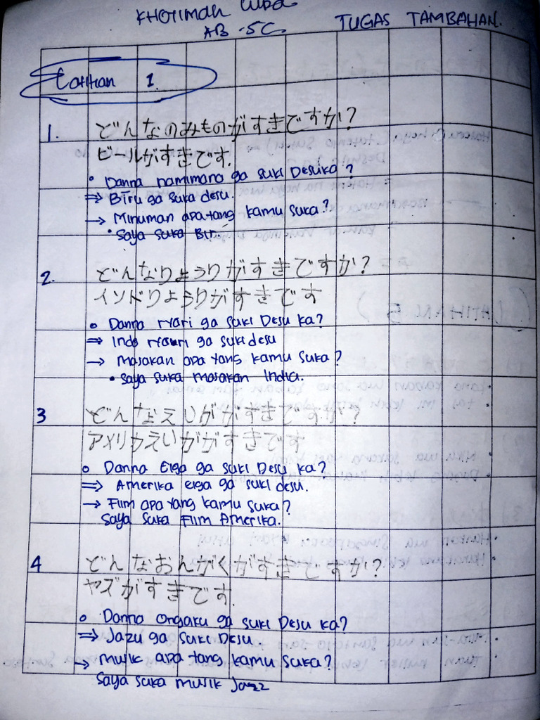 Tugas Tambalan dan Latihan Bahasa | PDF