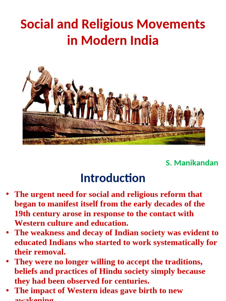Social and Religious Movements in India | PDF | Swami Vivekananda ...