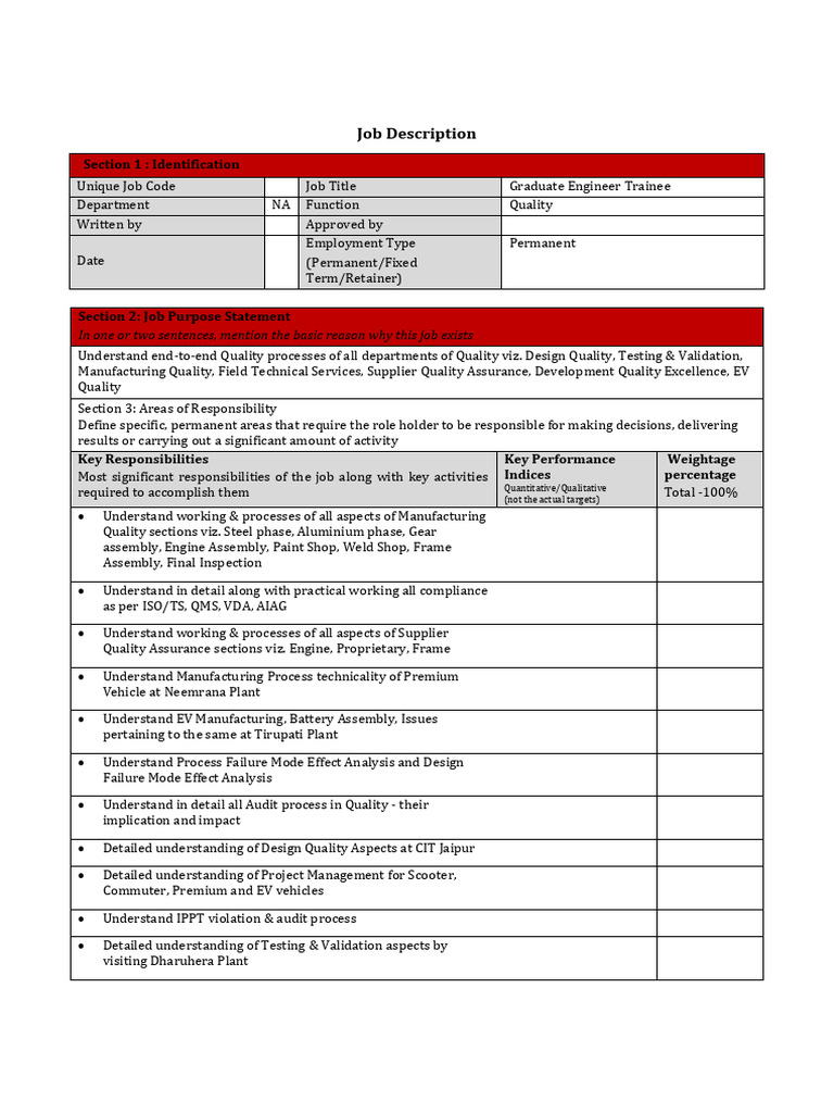 JD Quality 1 | PDF | Quality Assurance | Business