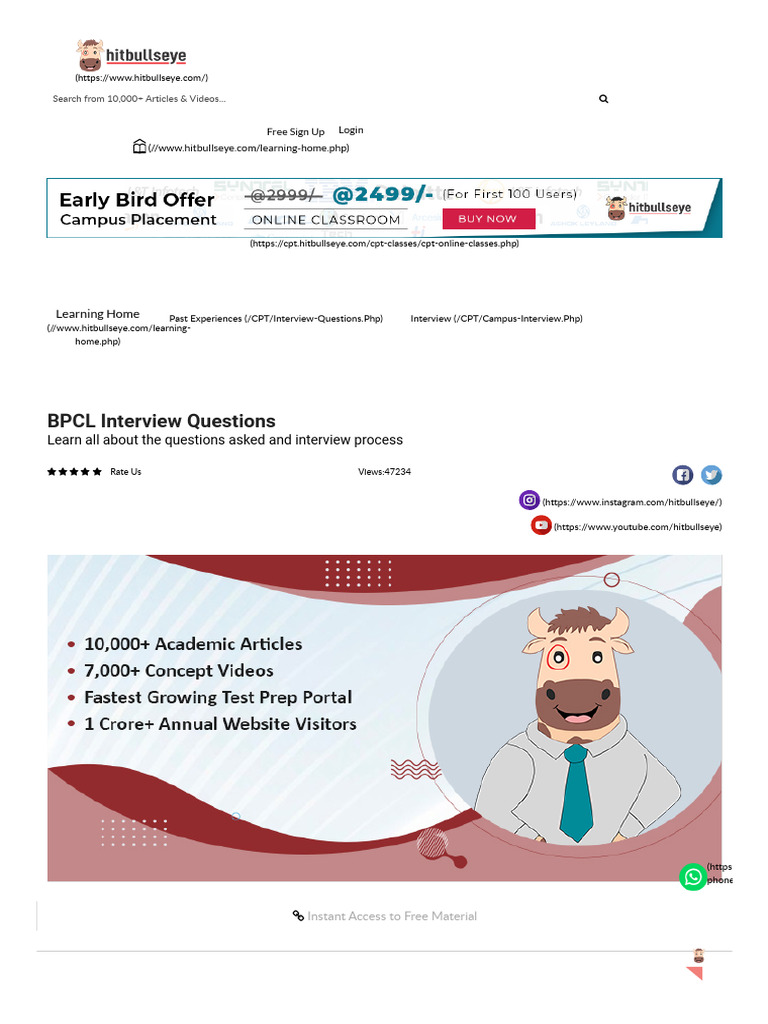 BPCL Interview Questions | PDF | Pump | Energy Technology