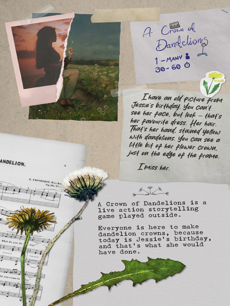 A Crown of Dandelions Game Guide | PDF | Flowers | Botany