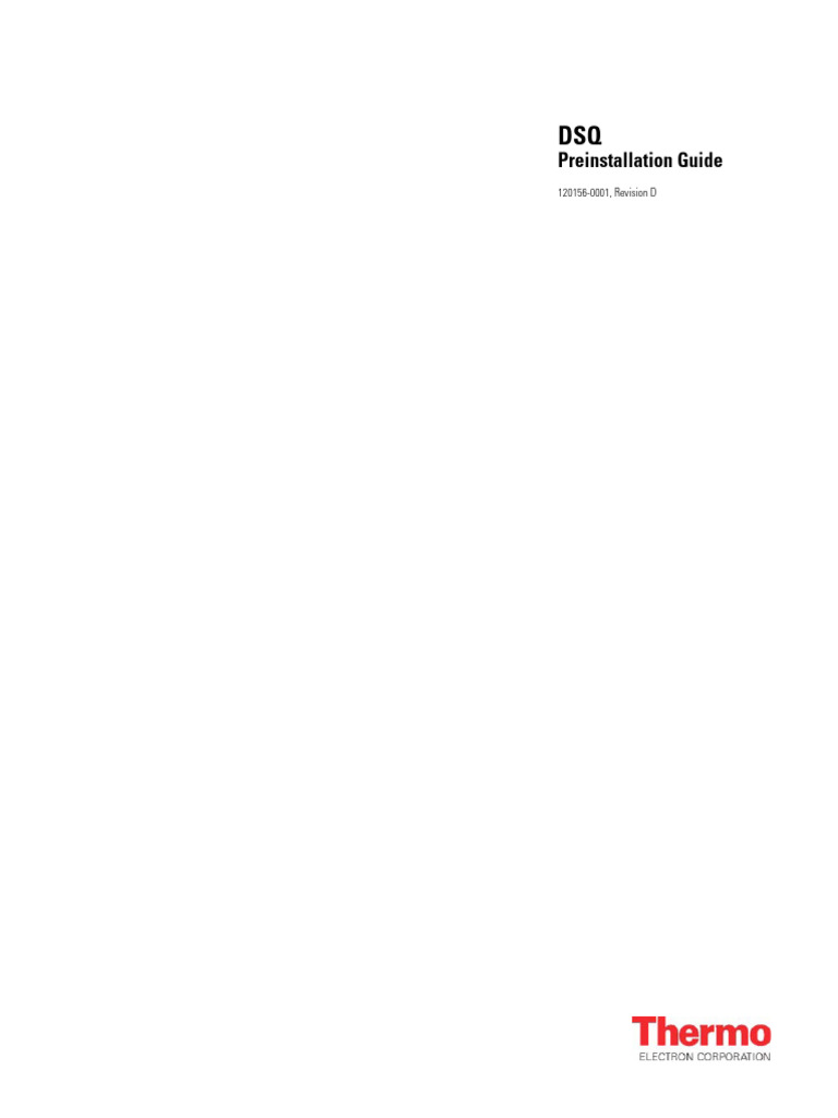 120156-0001 DSQ Preinstall Rev D | PDF | Electrostatic Discharge | Humidity