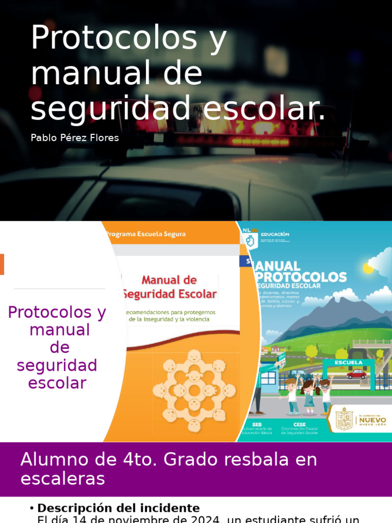 Resumen de Protocolo de Seguridad Escolar | PDF | Primeros auxilios ...