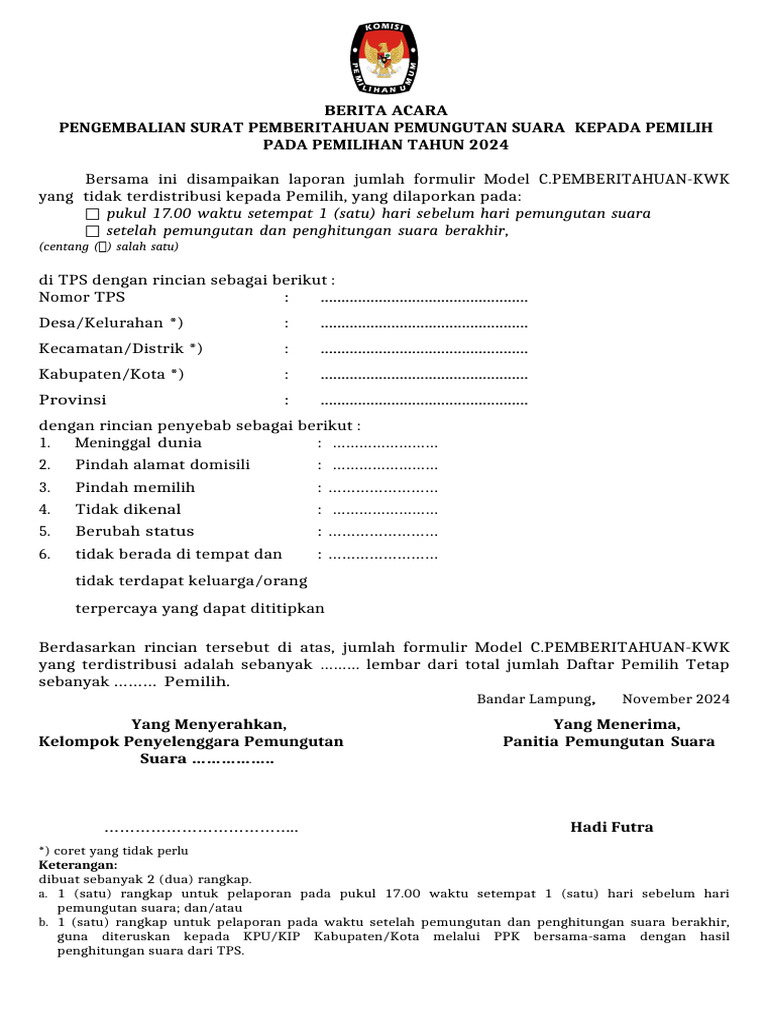 Ba Pengembalian C-Pemberitahuan | PDF Ba Pengembalian C-Pemberitahuan | PDF