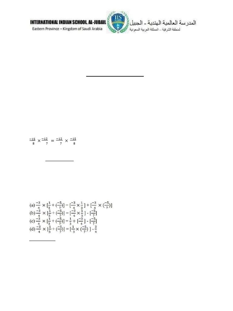 Class 8 Math Revision Worksheet | PDF | Rectangle | Elementary Geometry