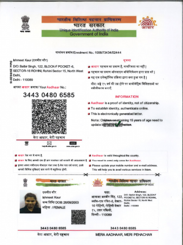 Ishmeet Kaur Documents | PDF