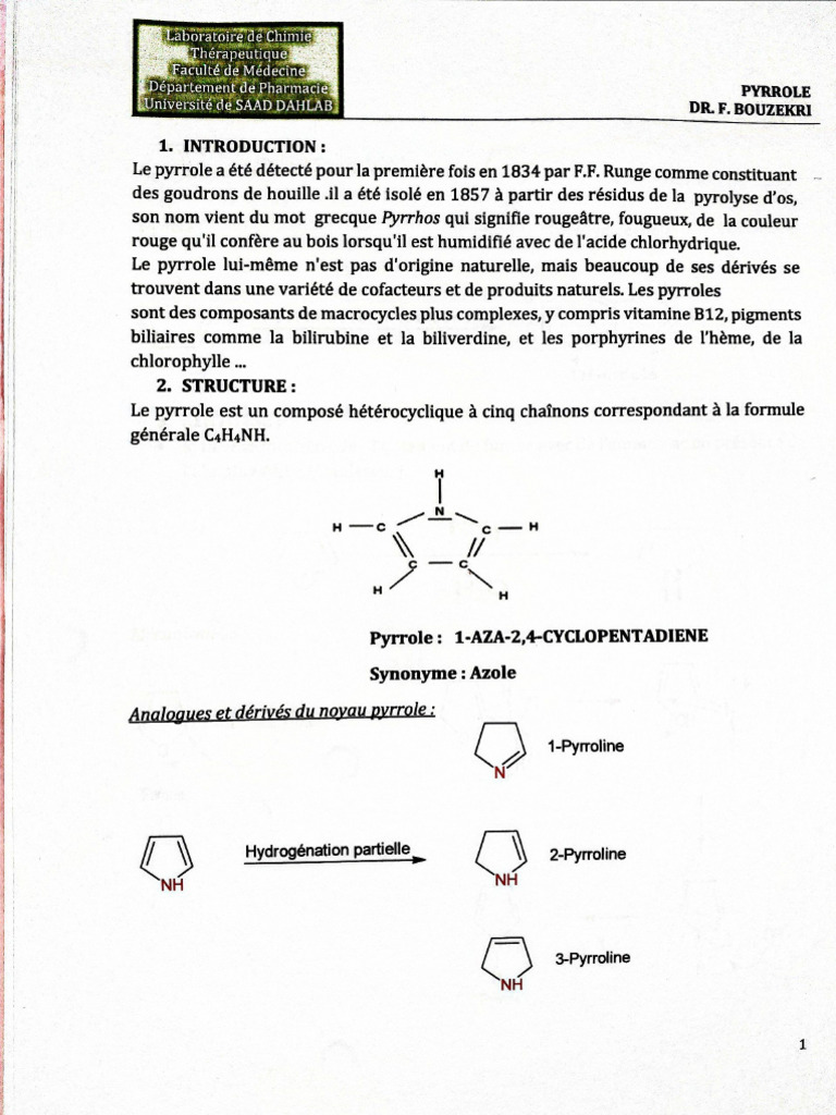5 Pyrrole | PDF