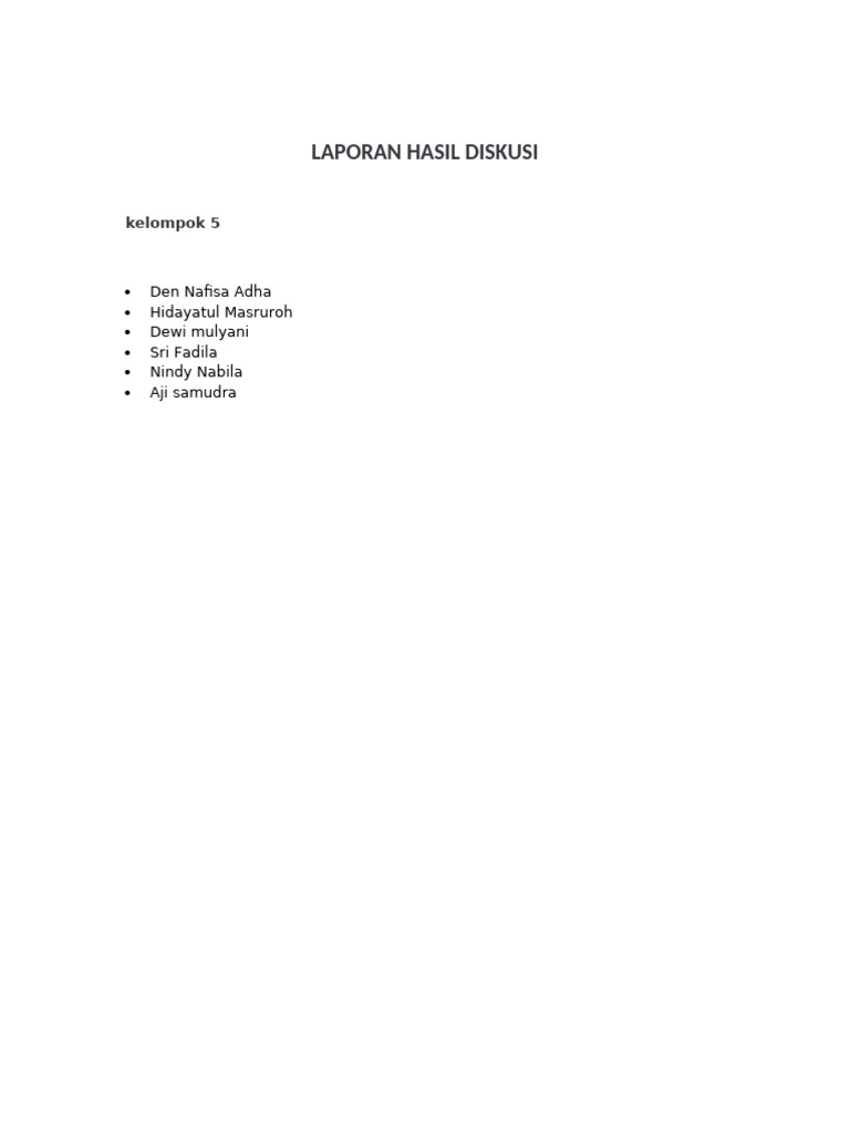 Laporan Hasil D-Wps Office | PDF