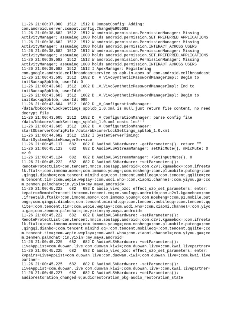 Log | PDF | Computer Engineering | Operating System Technology