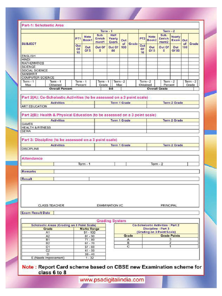 CBSE Report Card Software, CBSE Report Card Software 2024-25, Report ...