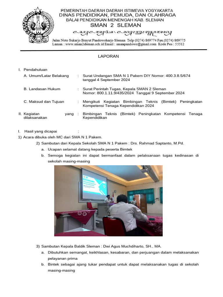 Format Laporan SPPD 2024 Ila | PDF