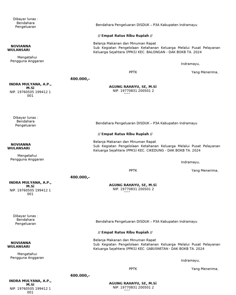 A. Kwitansi PPKS 2024 | PDF