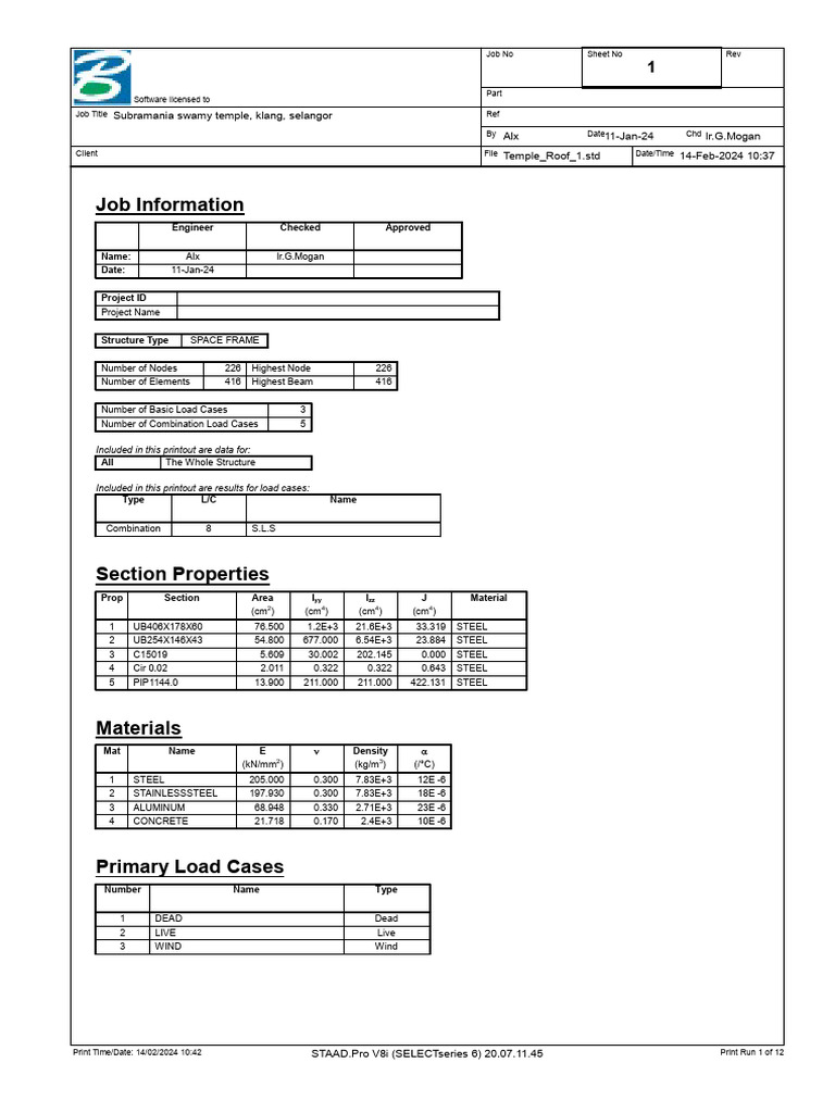 16m Portal Frame Rev 3 | PDF | Building Engineering | Civil Engineering