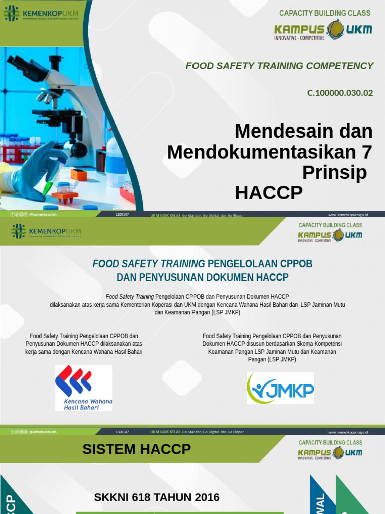 "Desain & Dokumen 7 Prinsip HACCP" | PDF