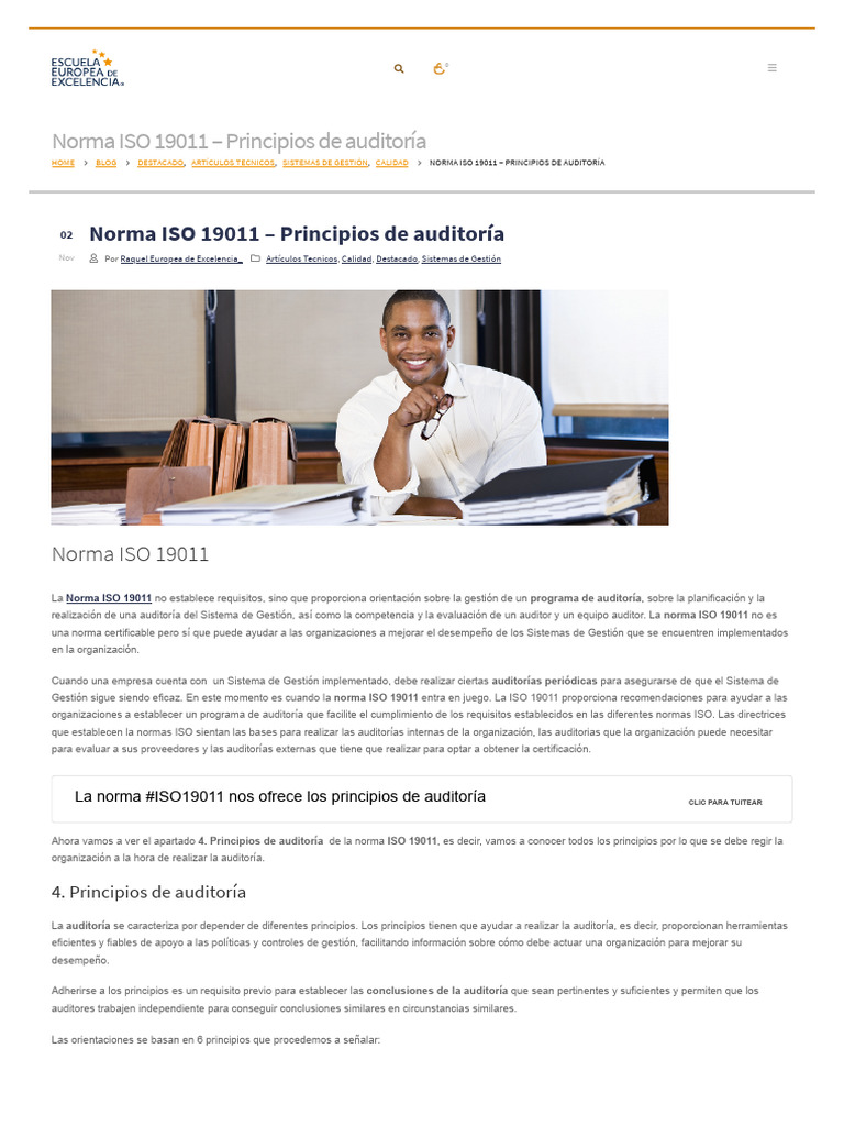 02 - Norma ISO 19011 - Principios de Auditoría | PDF | Auditoría | Business