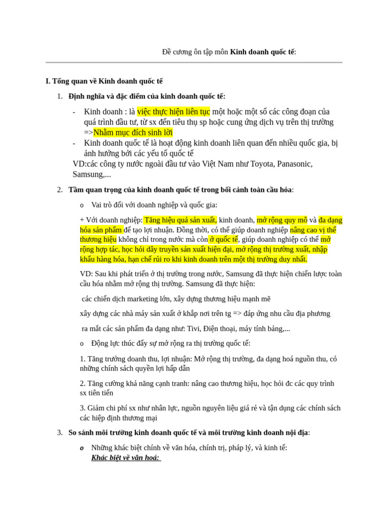 câu hỏi kdqt | PDF