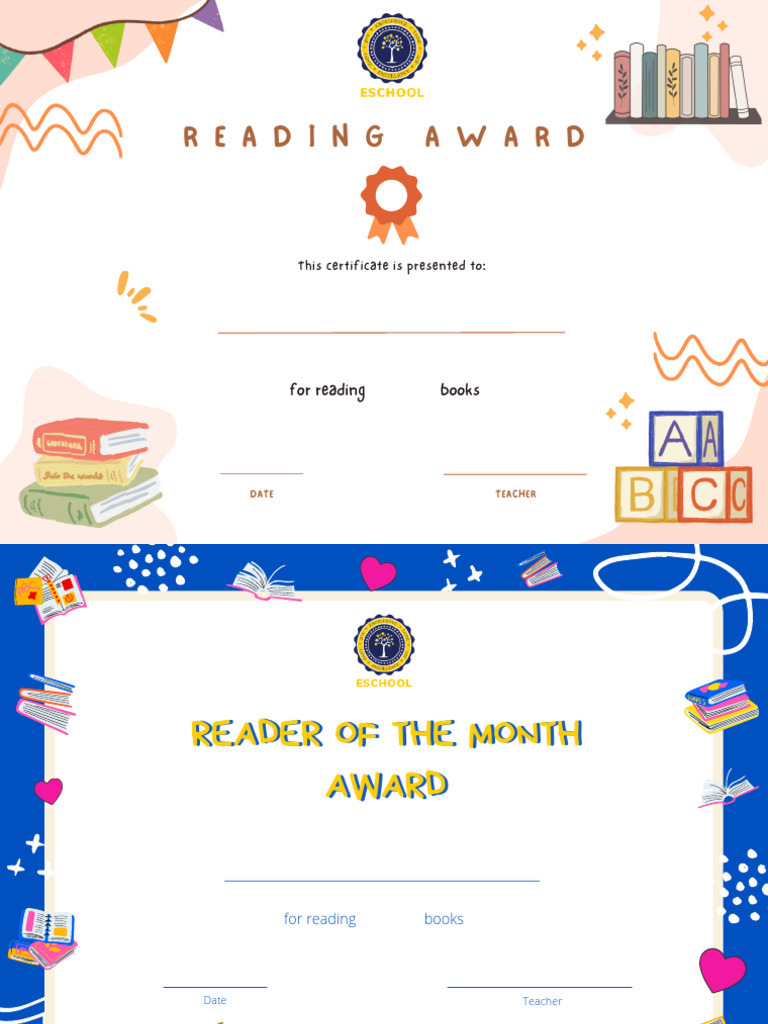 Reading Award Certificate | PDF