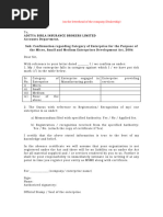 CA Certificate for MSME Eligibility | PDF