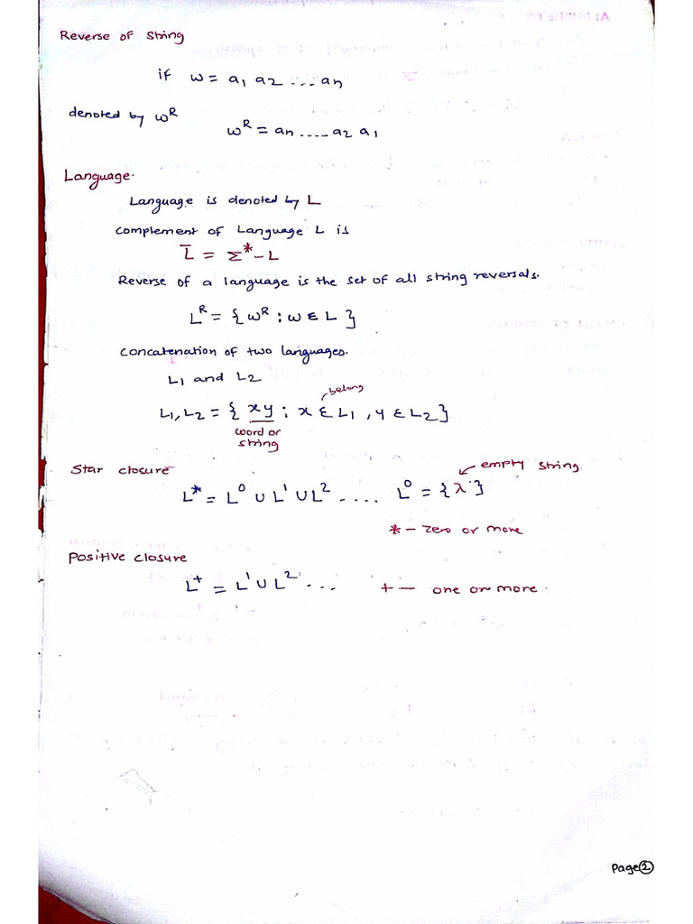 TOC Notes (Dr. Saket Jain) | PDF