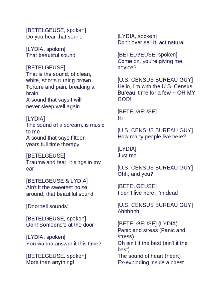 BETELGEUSE (ICD Song) | PDF