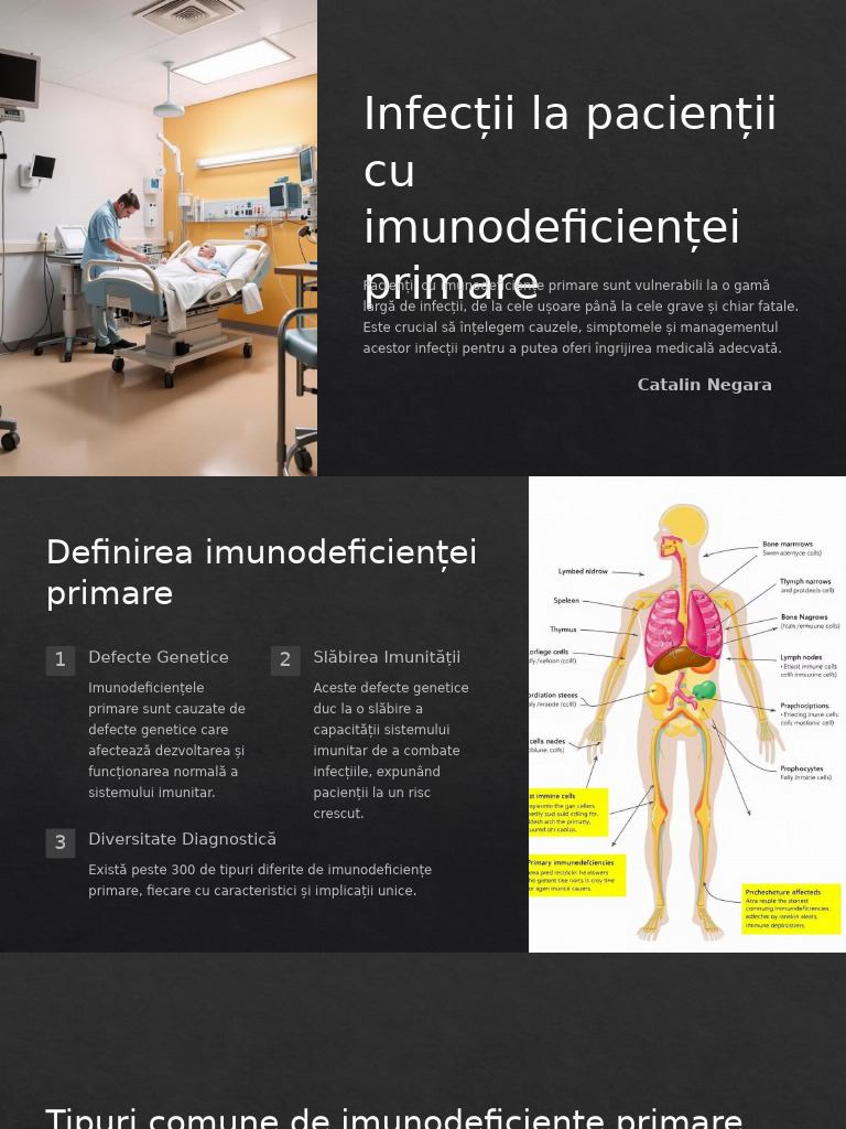 Infectii La Pacientii Cu Imunodeficientei Primarec Negara Catalin M ...