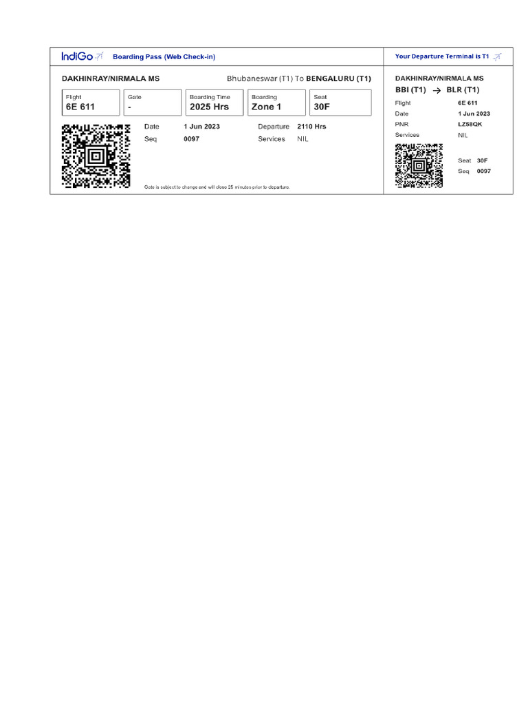 Boarding Pass | PDF