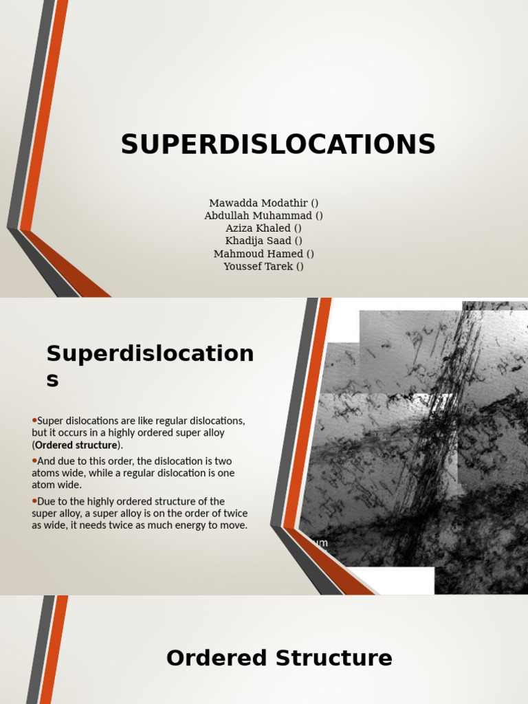 Super Dislocations 2 | PDF | Dislocation | Materials Science