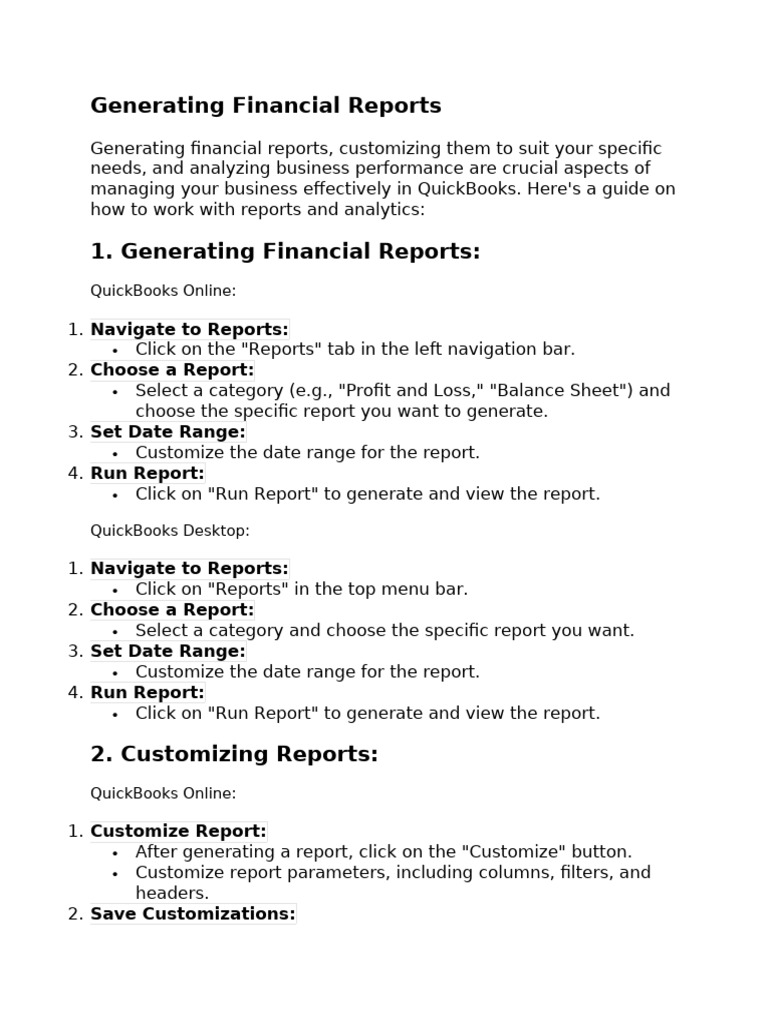 Week 9 Generating Financial Reports | PDF | Financial Statement | Analytics