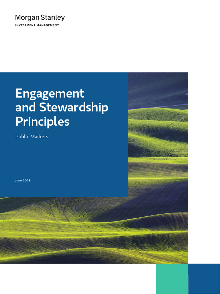 Engagement and Stewardship Principles Morgan Stanley | PDF | Bonds ...