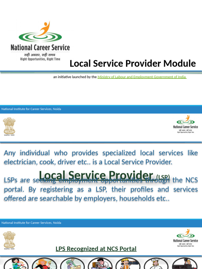 Local Service Provider Module: An Initiative Launched by The | PDF ...