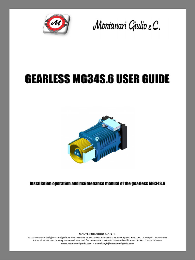 Gearless-Mg34s 6-BK M-User-Guide - V 6 7 - Eng | PDF | Elevator | Brake