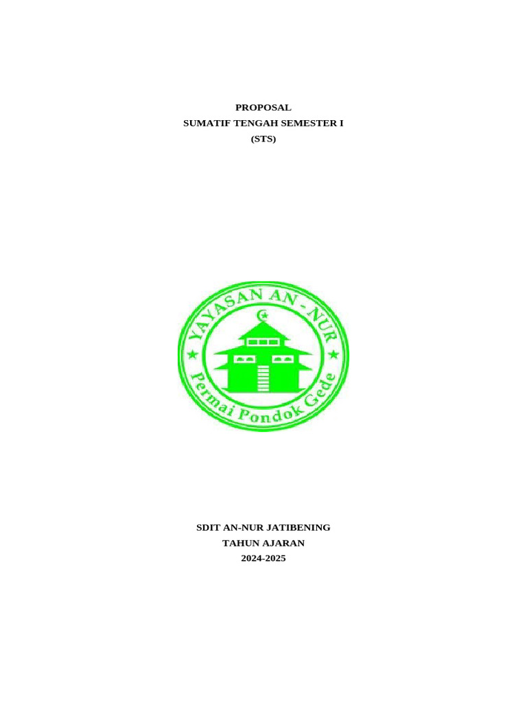 Proposal PTS 1 2024-2025 | PDF