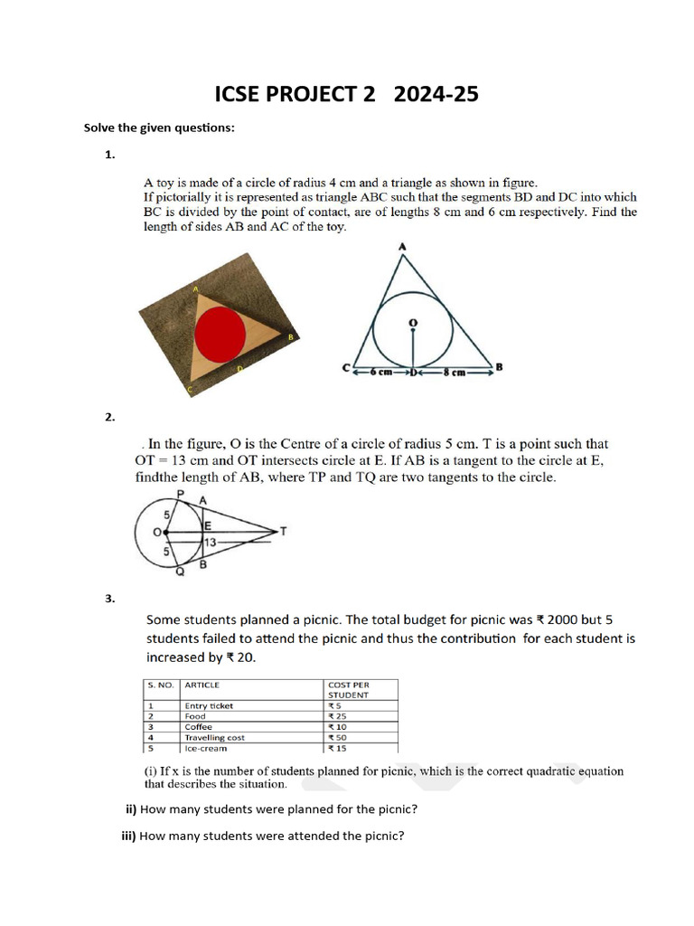 Icse Project 2 STD 10th 2024 | PDF
