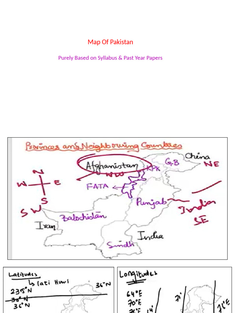 3-Map of Pak - Purely Based On Syllabus | PDF