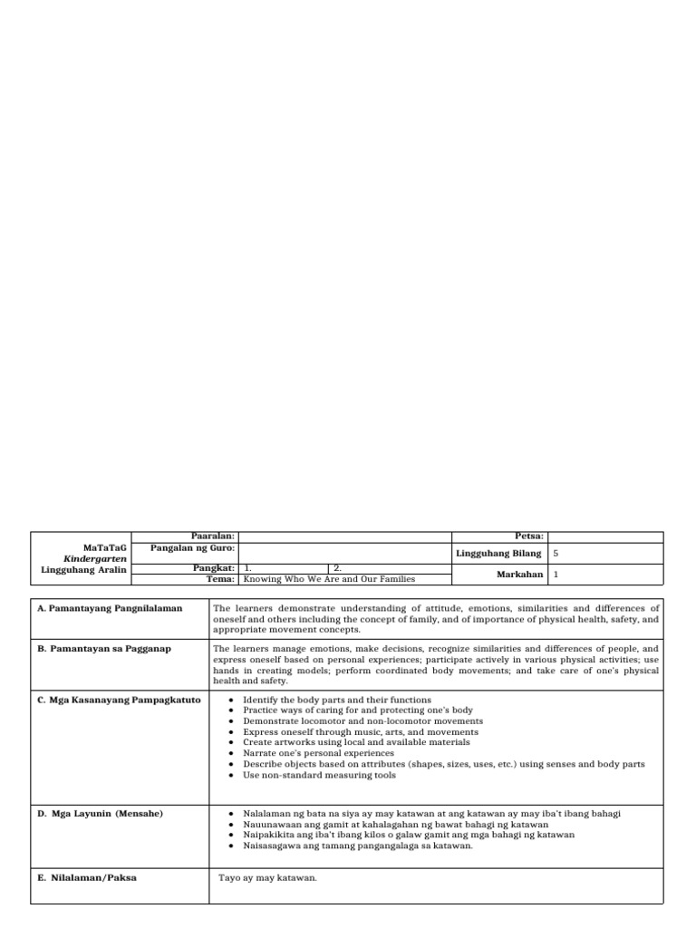 KD BOW Q1 - Week 5 | PDF