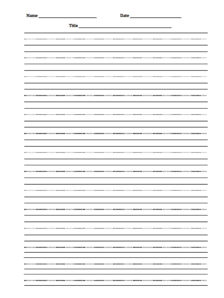 Handwriting Sheet | PDF