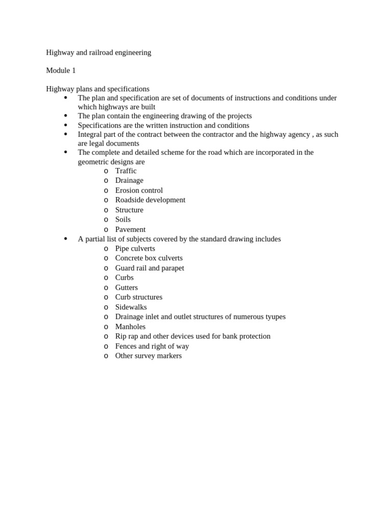 Highway and Railroad Engineering | PDF