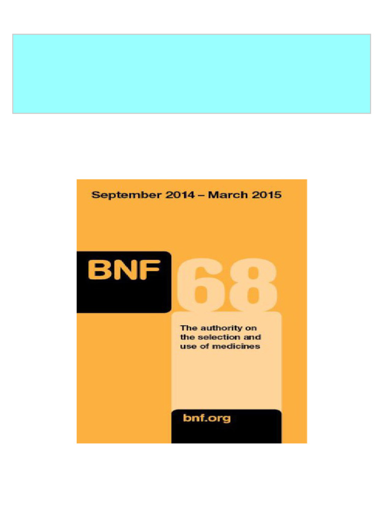 British National Formulary BNF 68 68th Edition Pharmaceutical Press Download PDF | PDF | Health ...