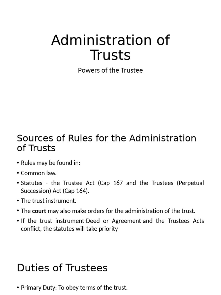 Equity and The Law of Trusts 11 | PDF | Trustee | English Trust Law