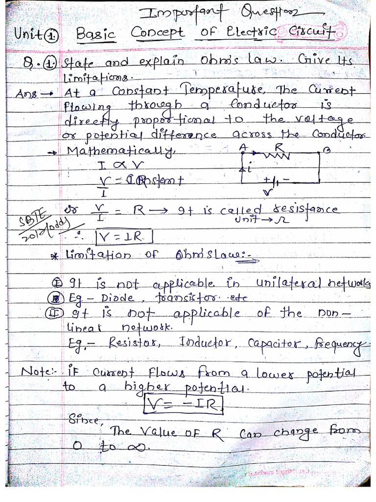 VVI Questions of ECN | PDF