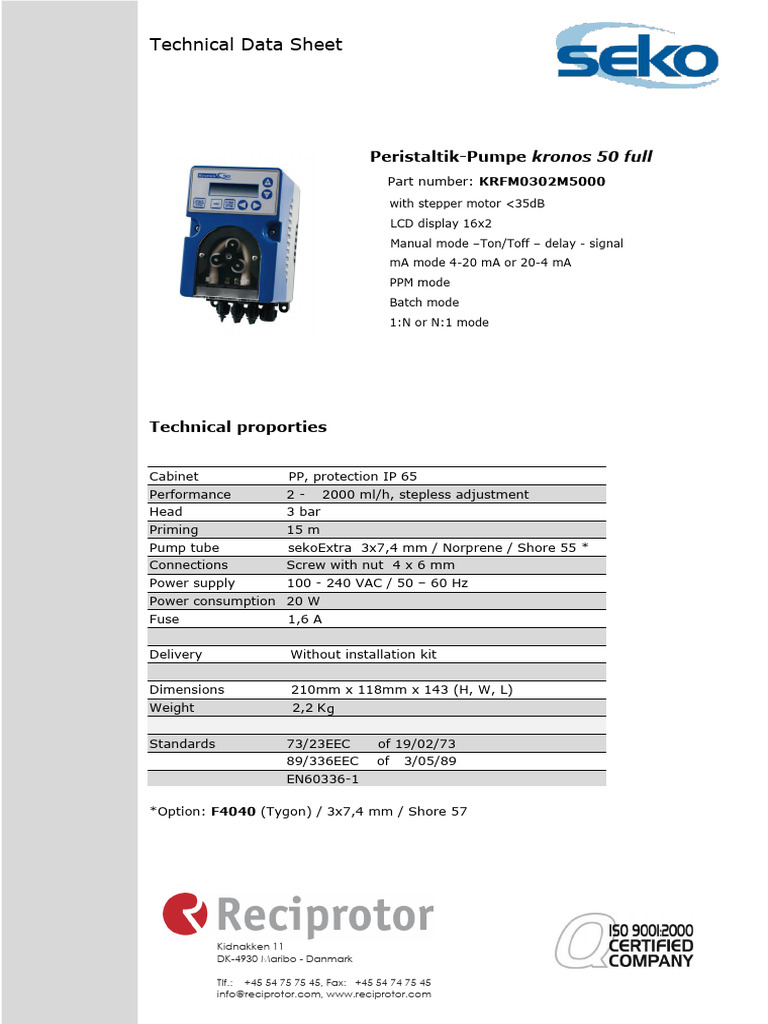 Seko Kronos 50 Full-2L UK | PDF