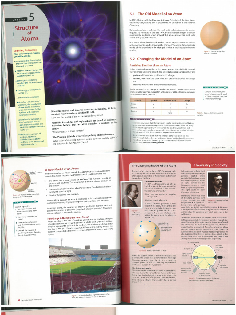Atomic Structure - Textbook | PDF