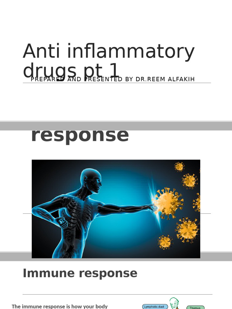 Anti Inflammatory Drugs PT 1 | PDF | Immune System | Corticosteroid