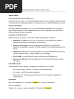 AGM Election Script for Chairperson | PDF | Voting | Group Decision Making