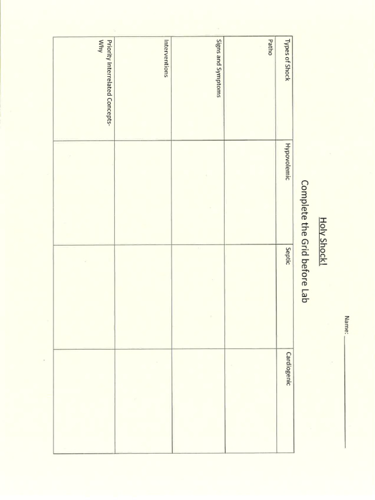 Holy Shock! Grid | PDF